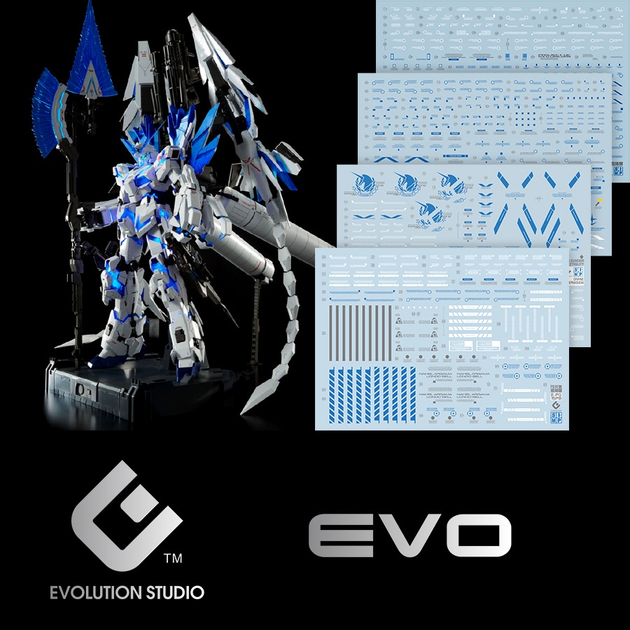 Decal nước cho mô hình lắp ráp PG Unicorn Perfectibility Divine ...