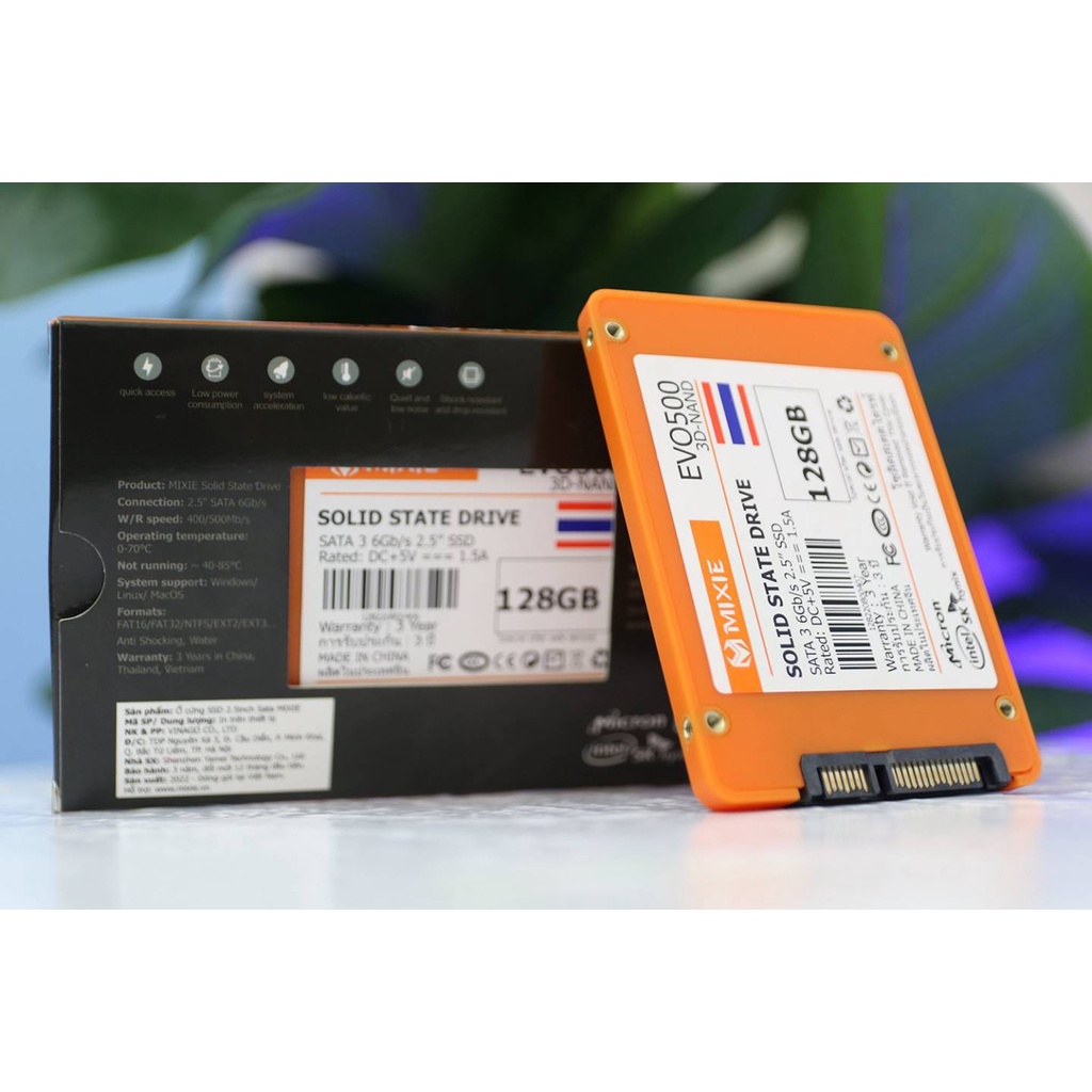 (MỚI) Ổ CỨNG SSD 128GB MIXIE CHÍNH HÃNG 128G SSD SATA EVO500 2.5 INCH | Shopee Việt Nam