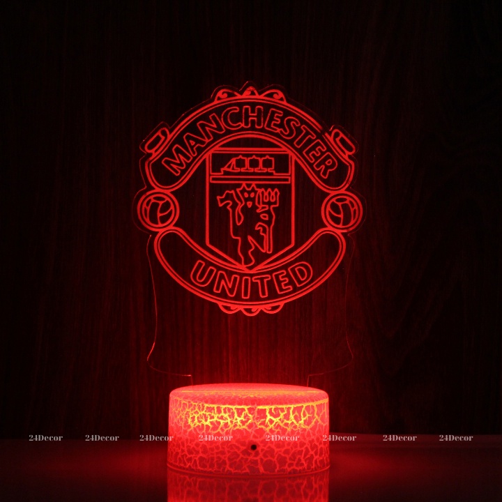 Đèn led trang trí 16 màu logo CLB manchester united, liverpool, chelsea ...