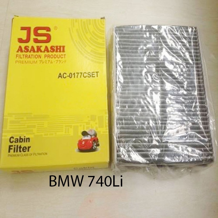 Bộ 2 lọc gió điều hòa BMW 740Li 2008, 2009, 2010, 2011, 2012, 2013 ...