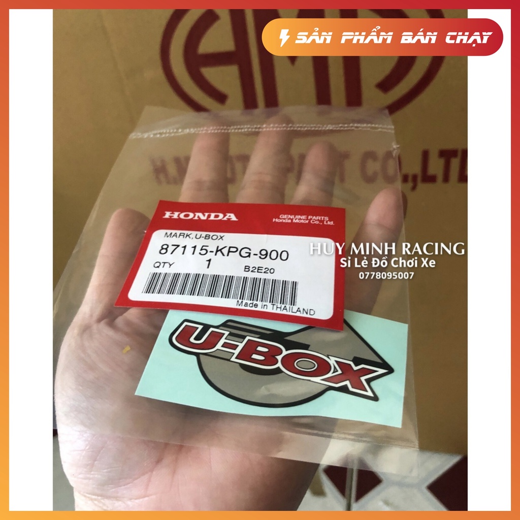 Tem thùng xe future neo chũ UBOX - hàng thái lan chính hãng | Shopee ...