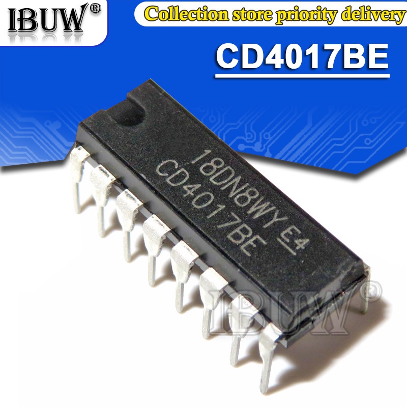 Bộ 10 Linh Kiện Điện Tử CD4017BE DIP16 CD4017 DIP-16 DIP CD4017BD ...