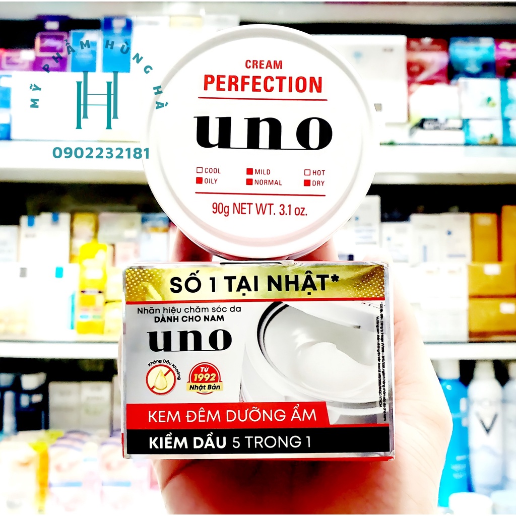 Kem dưỡng ẩm Uno Cream Perfection, cấp ẩm, kiềm dầu, không nhờn rít, ngừa mụn, giảm bóng dầu 90g ...