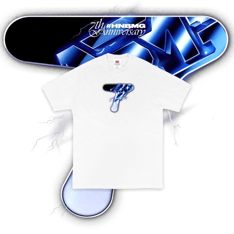 HNBMG 7TH ANNIVERSARY MAIN LOGO T-SHIRT/ WHITE | Shopee Việt Nam