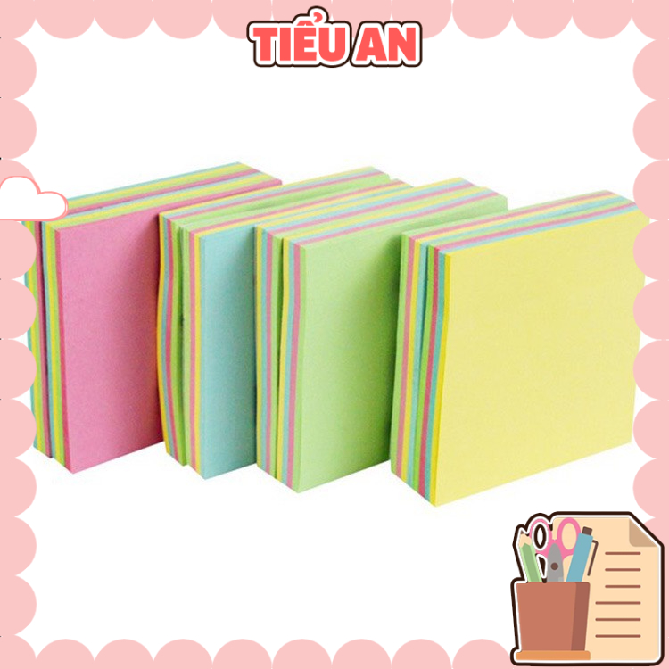 Giấy Note Hình Chữ Nhật - Nhiều Màu Nổi Bật (100 tờ - 3 kích thước ...