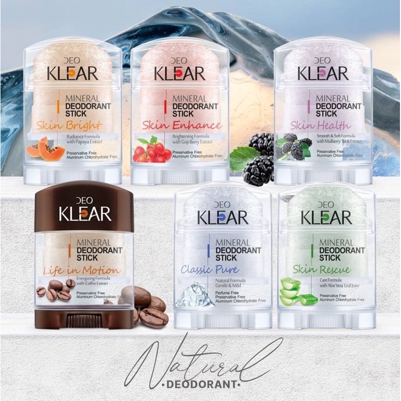 Lăn Nách Khử Mùi Đá Khoáng DEO KLEAR Thái Lan 70g | Shopee Việt Nam