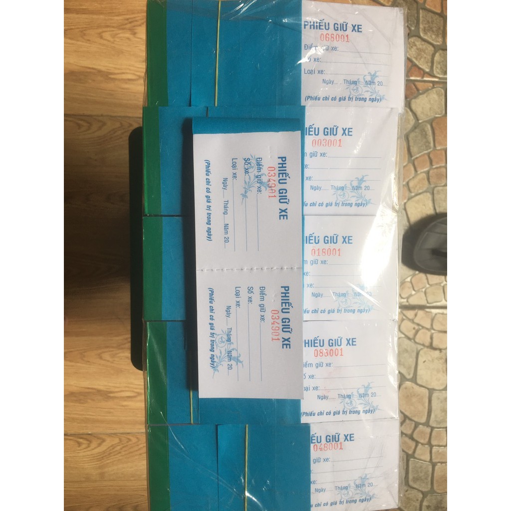 combo 10 vé giữ xe in sẵn | Shopee Việt Nam