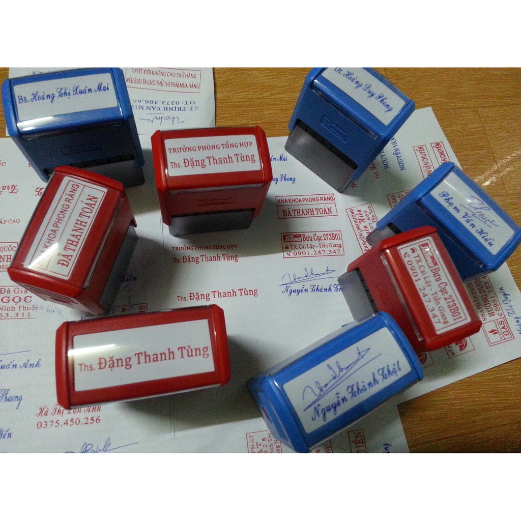 Mộc dấu khắc chữ ký ,chữ ký kèm họ tên | Shopee Việt Nam