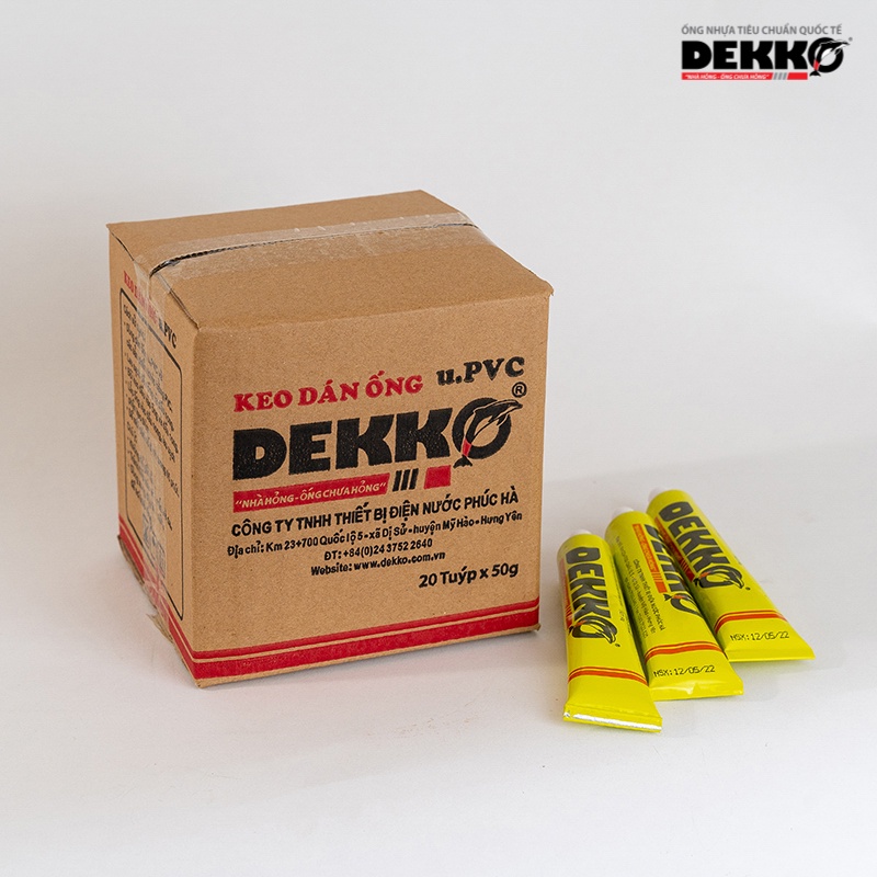 Tuýp keo dán ống PVC Dekko 15g, 50g | Shopee Việt Nam