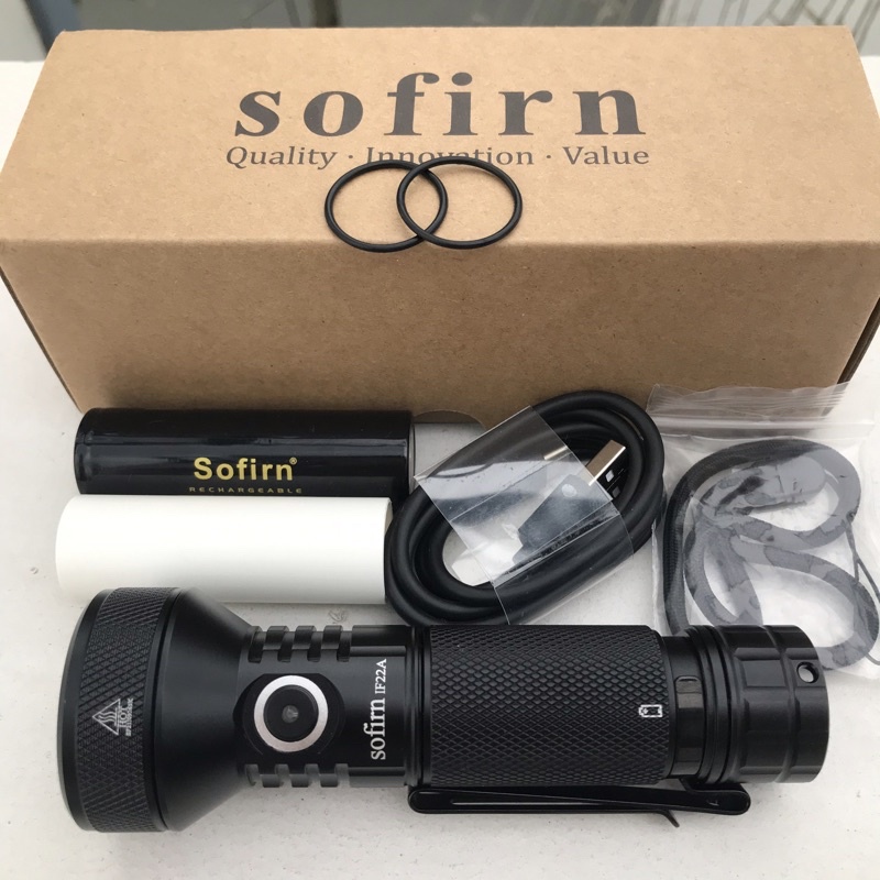 Sofirn IF22 Và IF22A Led Luminus SFT40 2100LM Đèn Pin Nhỏ Gọn Chiếu Xa 700m Pin Sạc 21700 Chính ...