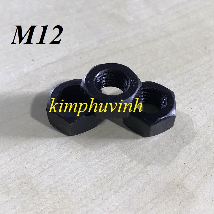 10 con -TÁN M12 THÉP ĐEN - ĐAI ỐC 12LI - ECU THÉP KHÓA 19 | Shopee Việt Nam