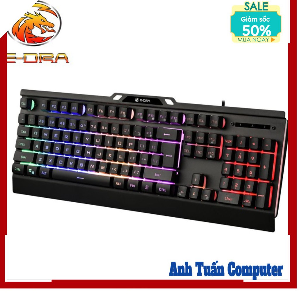 Bàn phím giả cơ E-Dra EK701 led RGB BH 2 năm chính hãng | Shopee Việt Nam