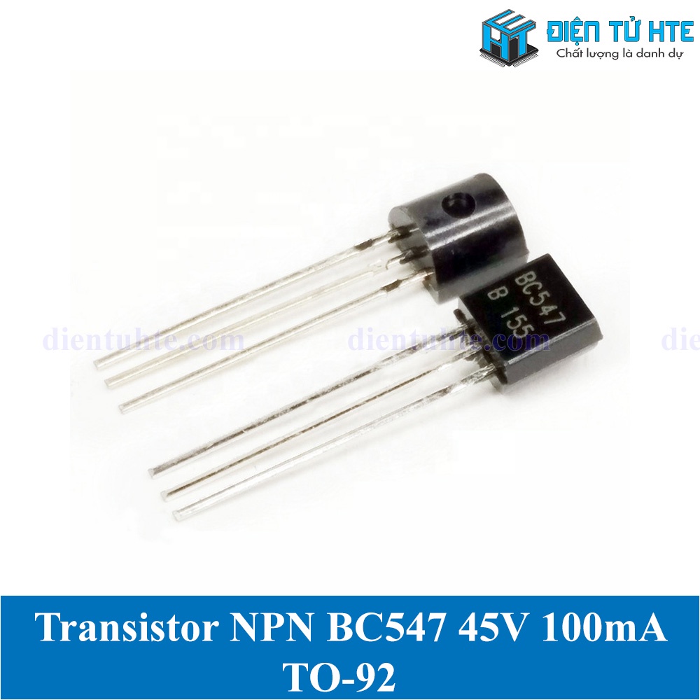 Combo 10 con Transistor BC547 NPN - BC557 PNP 45V 0.1A chân cắm TO-92 | Shopee Việt Nam