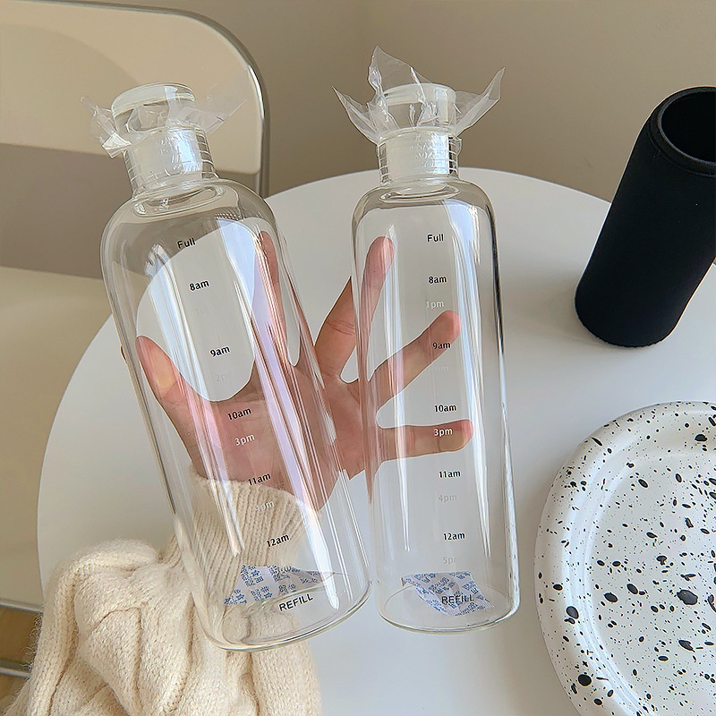 Ohaya 丨 Nước uống đã đến 丨 ins Phong cách Bình nước Borosilicate cao trong suốt Cốc thủy tinh ...