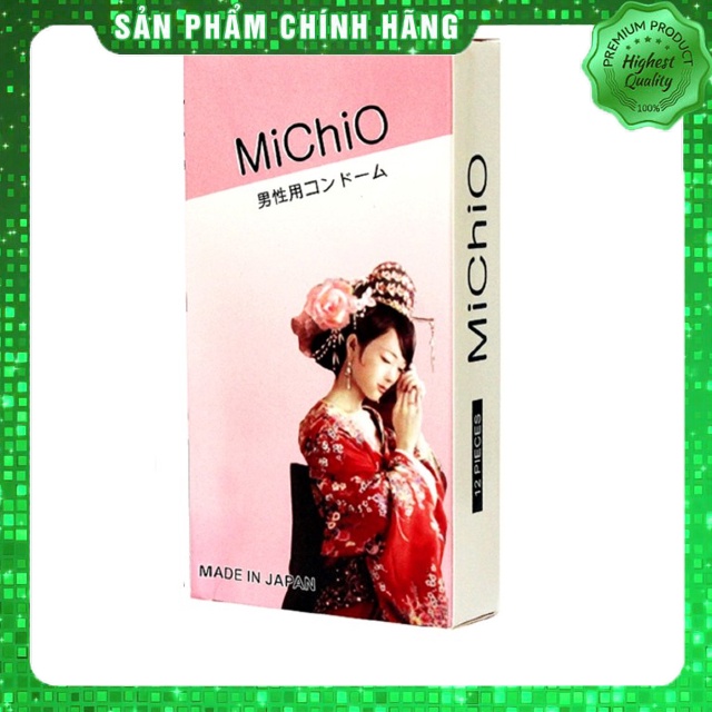 Bao cao su MiChiO gân gai co dãn linh hoạt - hộp 12 chiếc - Nhật Bản | Shopee Việt Nam
