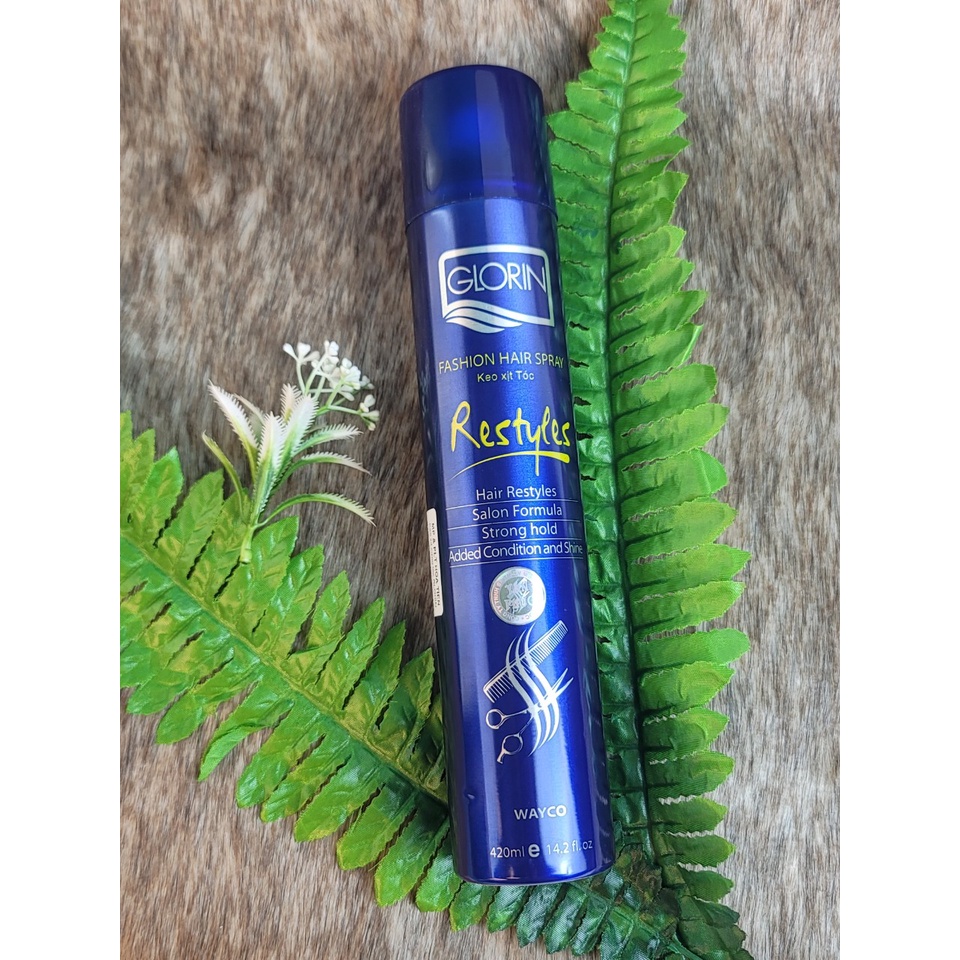 Keo xịt tóc GLORIN 420ml | Shopee Việt Nam
