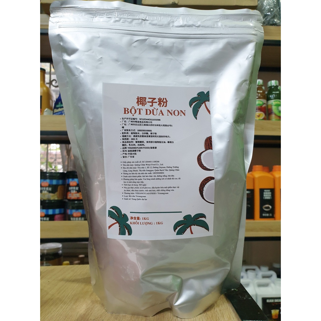 Bột Dừa Non/ Bột dừa phước thịn gói 1kg - chuyên dùng pha món Trà chanh ...