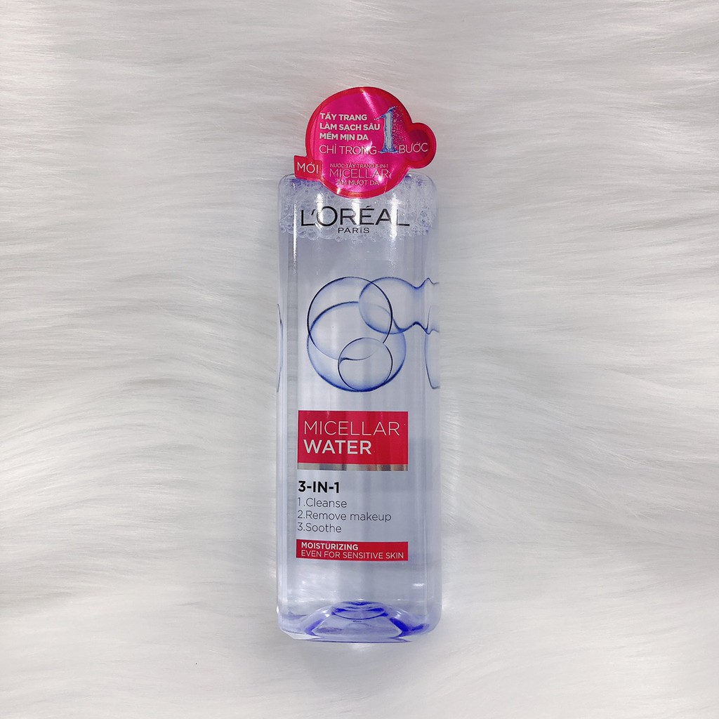 Nước Tẩy Trang Cho Mọi Loại Da L'Oreal Paris 3in1 Micellar Water (95ml/400ml) | Shopee Việt Nam