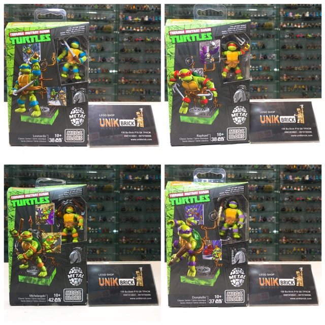 Mega Bloks UNIK BRICK Combo 4 Ninja Turtles - 4 Ninja rùa trong Classic ...