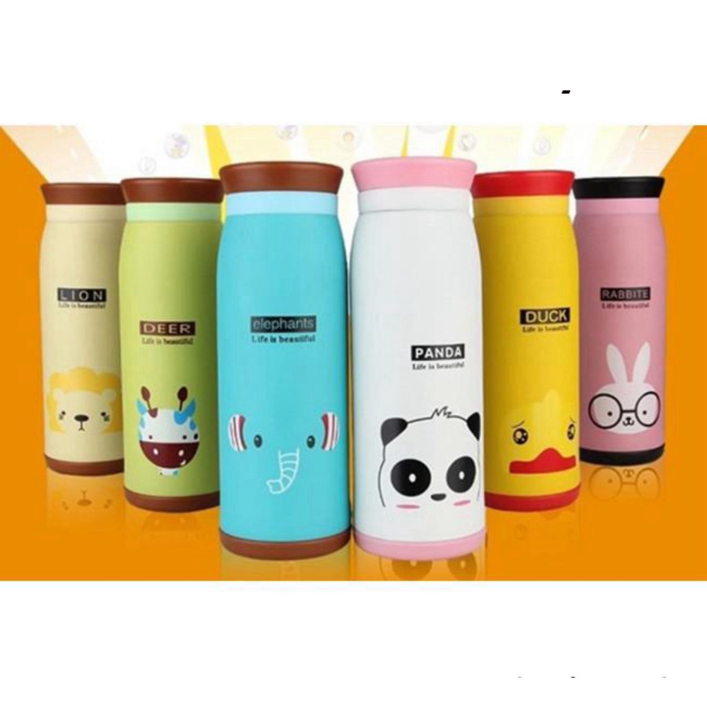 Bình giữ nhiệt hình thú 500ml- 350ml - Giao hàng mẫu ngẫu nhiên | Shopee Việt Nam