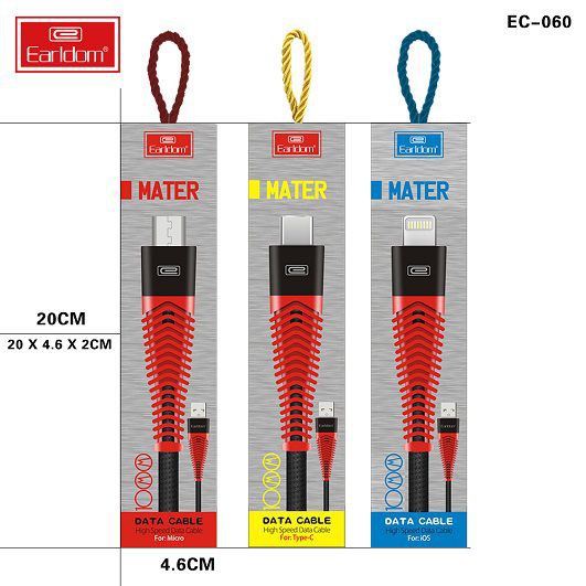 Cáp Sạc Earldom Bọc Dù Siêu Bền 1m Chính Hãng Earldom EC-060 | Shopee ...