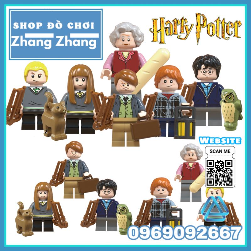 Đồ chơi Xếp hình Harry Potter - Trolley Witch - Ron Weasley - Draco ...