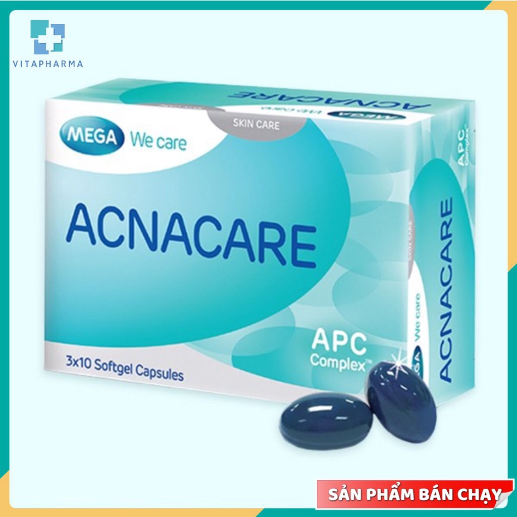[ VITAPHARM ] ACNACARE - Viên uống hỗ trợ điều trị mụn, giảm tiết bã ...