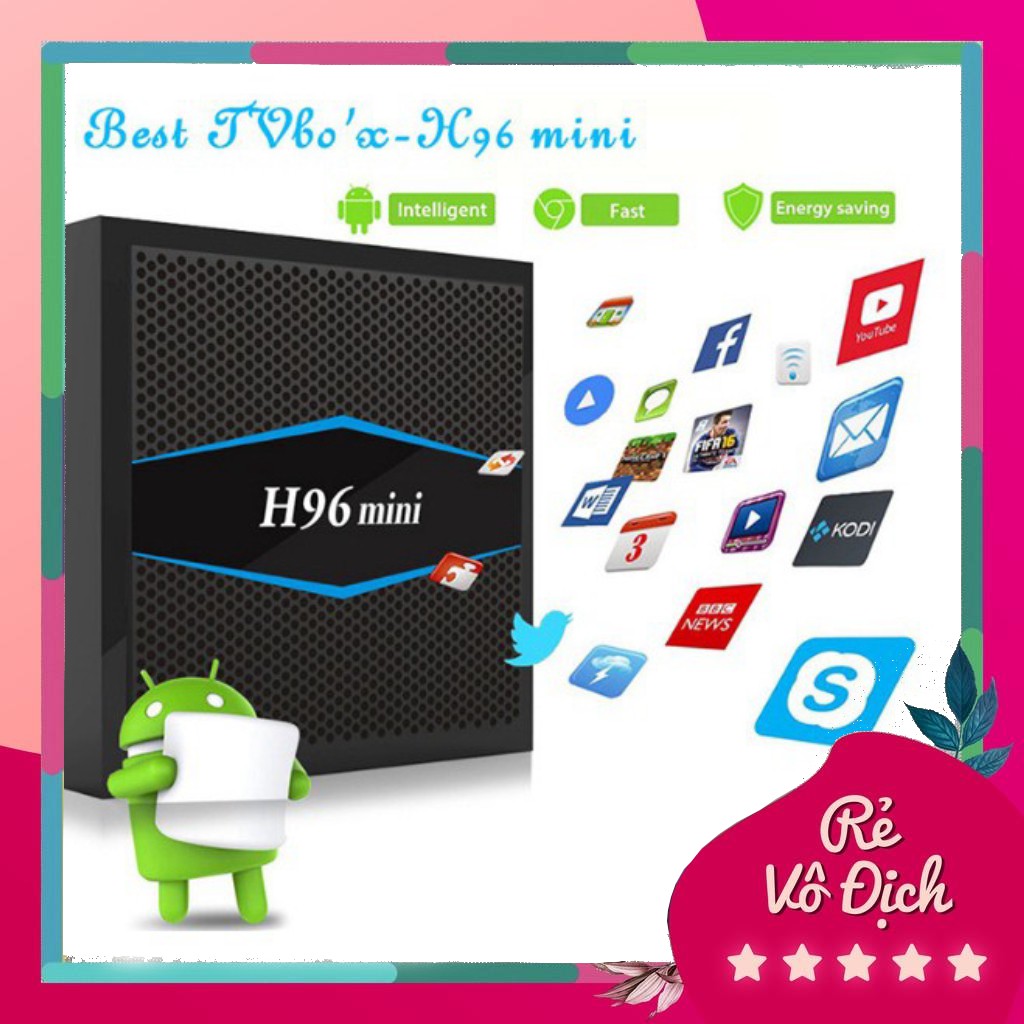 Android Tivi Box H96 mini 2G Ram và 16G bộ nhớ trong Chip s905w tặng ...