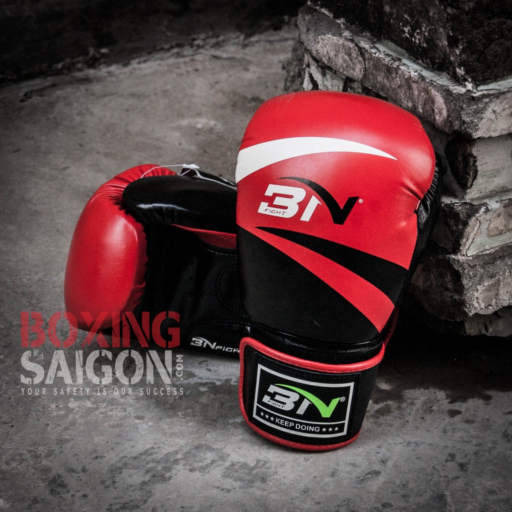 Găng Tay Bn Boxing Gloves - Black/Red | Shopee Việt Nam