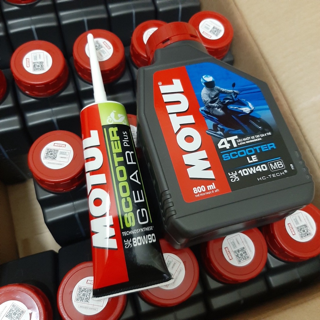 Motul Scooter LE 4T 10W40 800ml , Motul Gear Oil 80W90 120ml nhớt hợp ...