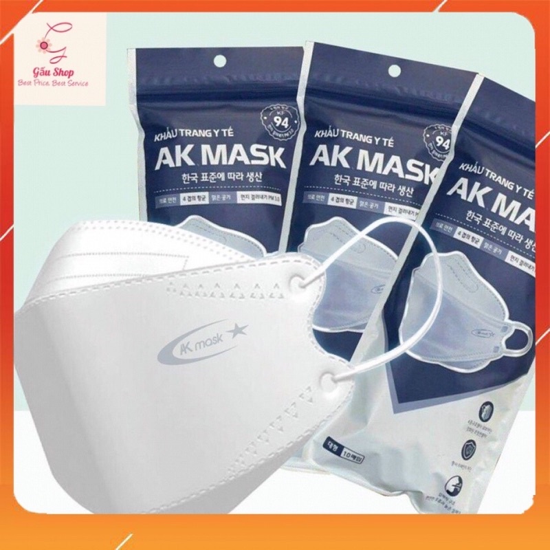 Thùng 300 chiếc khẩu trang Kf94 Hàn Quốc AK Mask - chình hãng dai dày ...