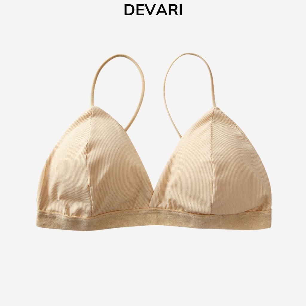 Áo bra nữ 2 dây không gọng hở lưng học sinh đẹp mút mỏng DEVARI B812 ...