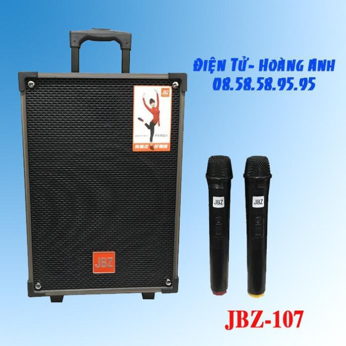 ( tặng kẹp điên thoại để bàn) Loa Kéo Karaoke Bluetooth JBZ NE107 250W ...