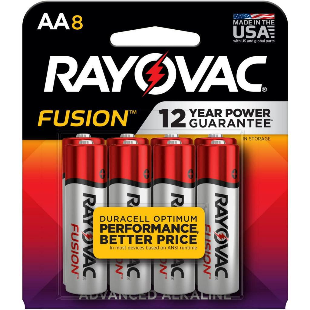 Pin AA Alkaline cao cấp chính hãng Mỹ Rayovac AA Batteries, Fusion ...