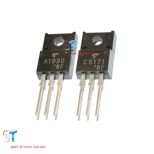 CẶP TRANSISTOR 2SA1930(A1930-PNP) VÀ 2SC5171(C5171-NPN) 2A 180V TO-220F ...