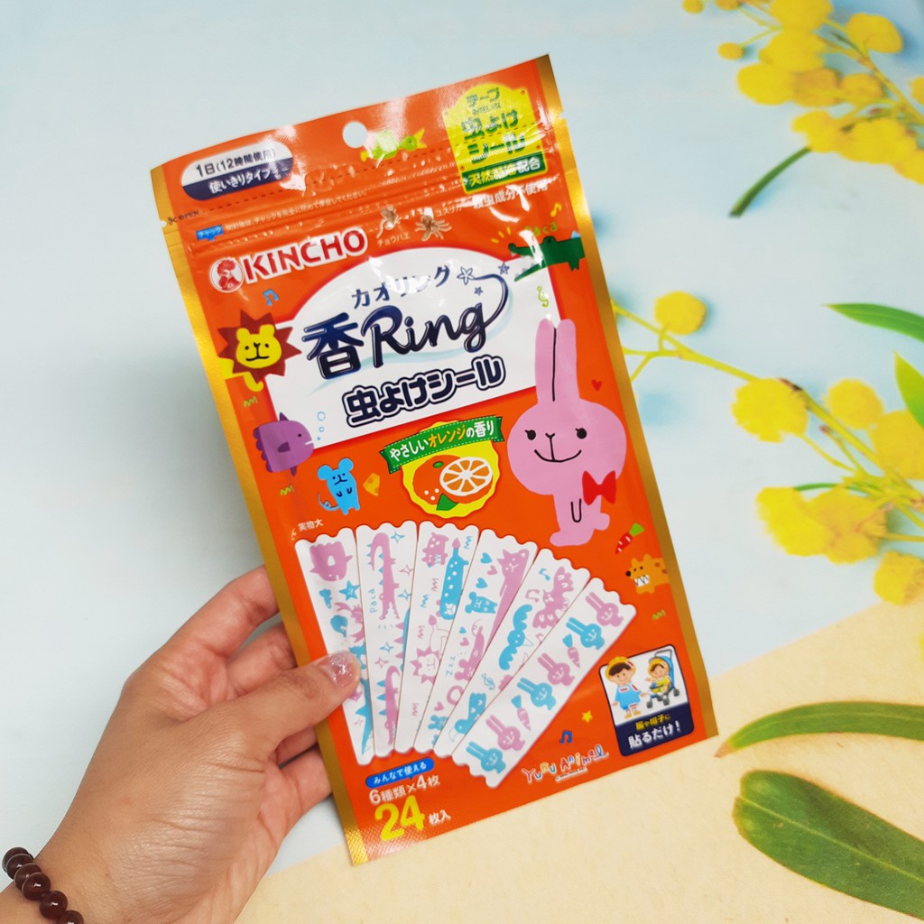 Miếng Dán Chống Muỗi, Đuổi Côn Trùng Hương Cam Ngọt Kincho (24 Miếng/Túi) | Shopee Việt Nam