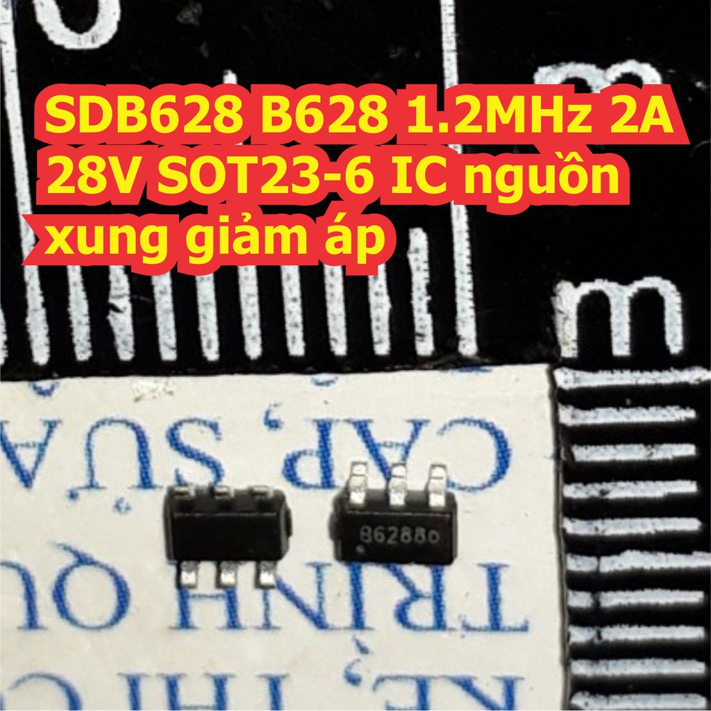 10 con SDB628 B628 MT3608 1.2MHz 2A 28V SOT23-6 IC nguồn xung giảm áp ...