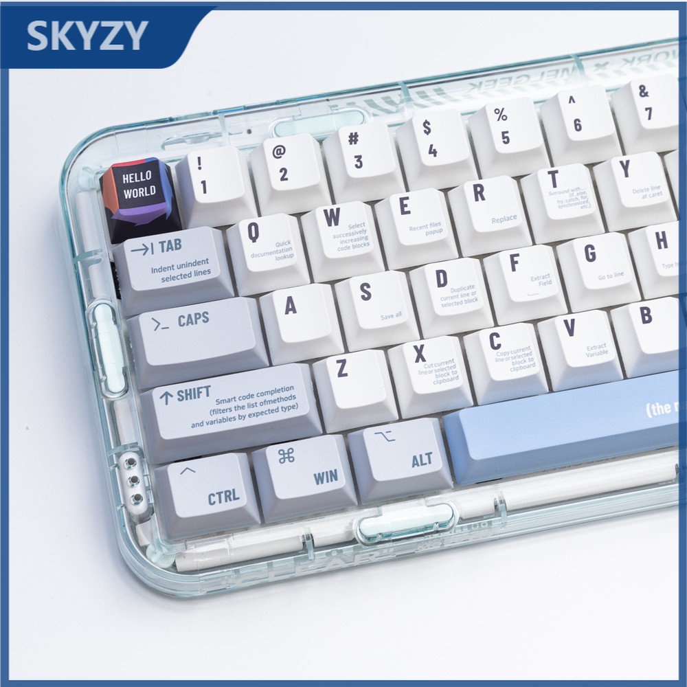 143 Phím Programmer Keycaps Cherry Profile Lập trình viên PBT Dye Sub ...
