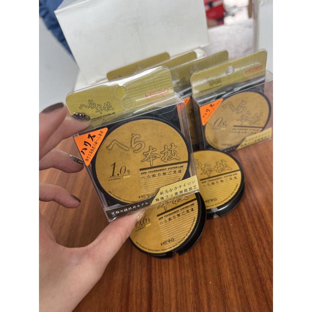 Cước câu cá, Cước link trục Hero( vỏ vàng) 50m đồ câu cá | Shopee Việt Nam