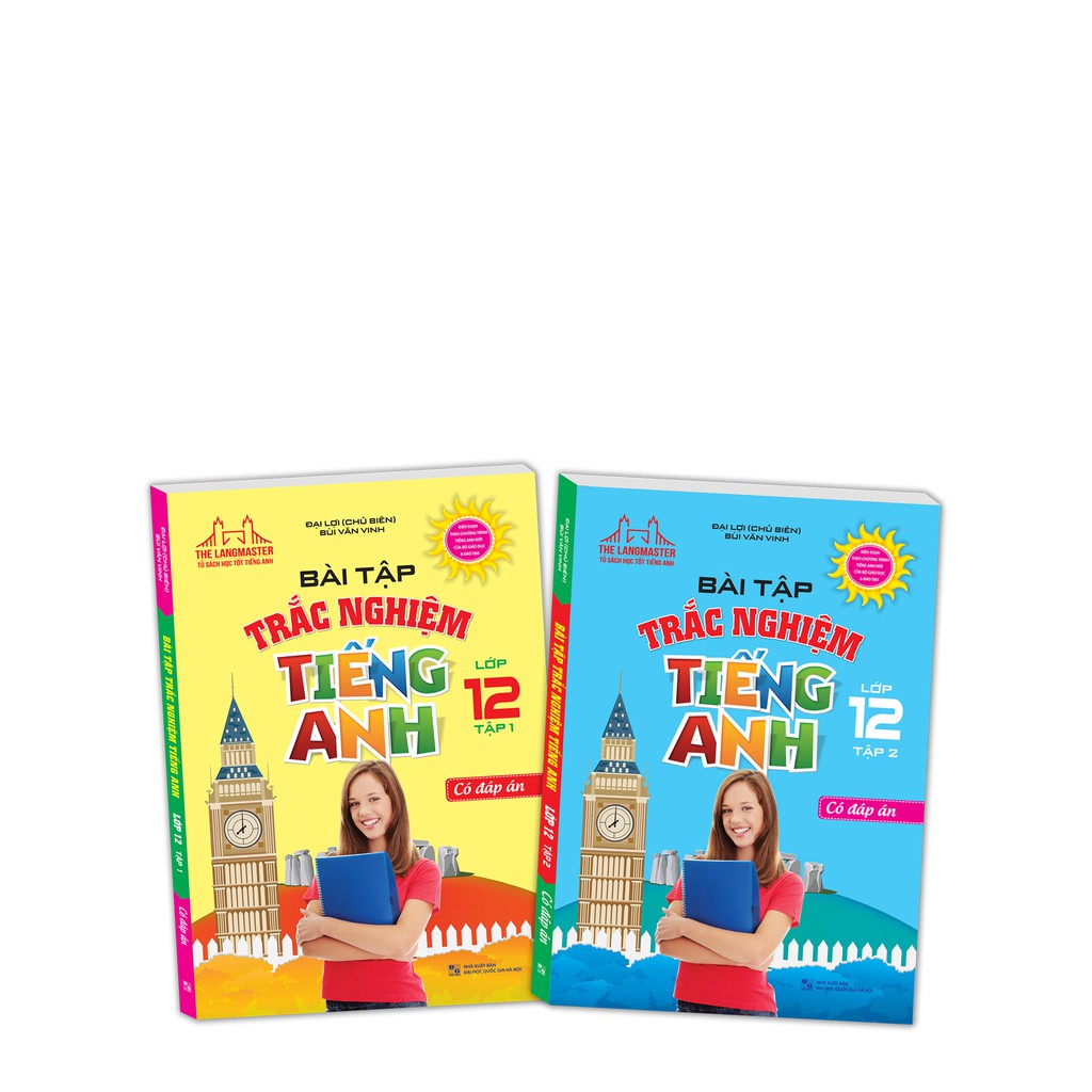 Sách Combo 2c Bài Tập Trắc Nghiệm Tiếng Anh Lớp 12 Trọn Bộ 2 Tập