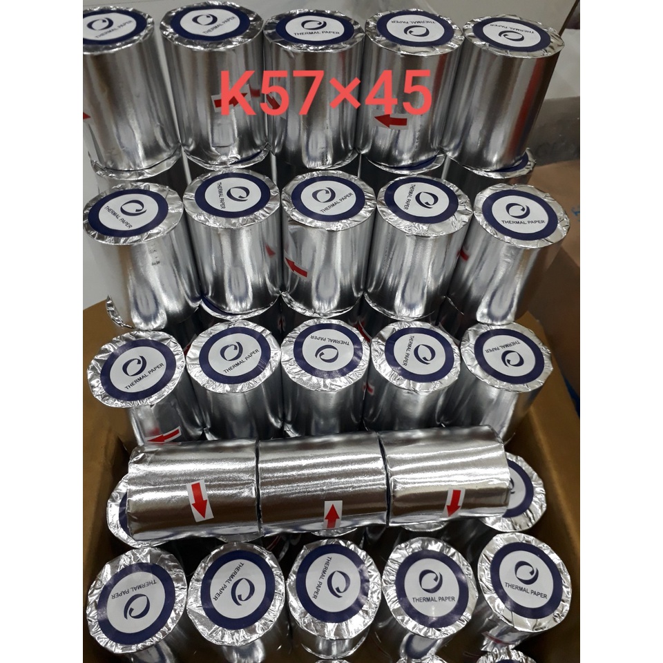 Giấy in nhiệt Khổ K57 phi 45, Giấy in Bill K58/K57x45mm | Shopee Việt Nam