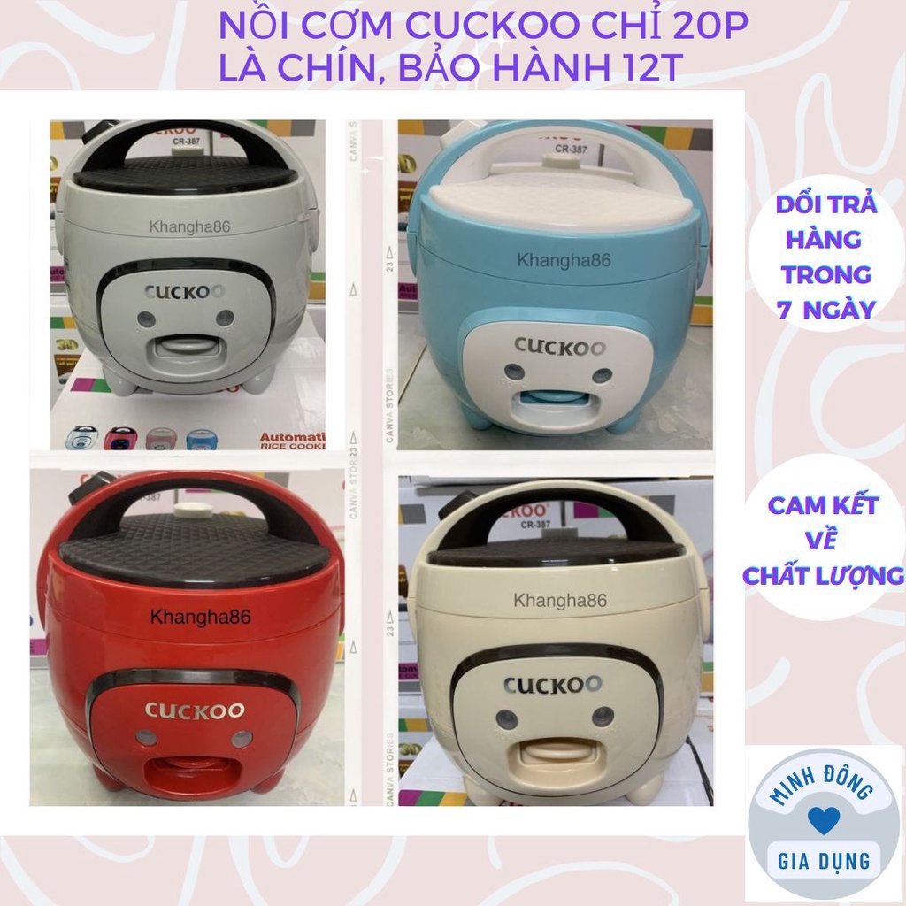 Nồi cơm điện mini cuckoo 3D 3 dung tích 1L 1,2L 1,8 lòng siêu dày cơm ...