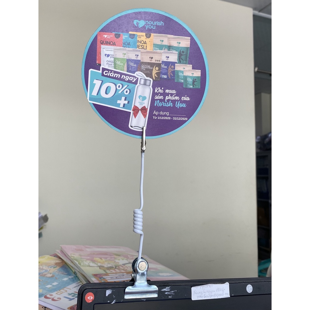 Kẹp lò xo wobbler hai đầu,, kẹp nhựa K09 dùng để kẹp giấy sale quảng ...