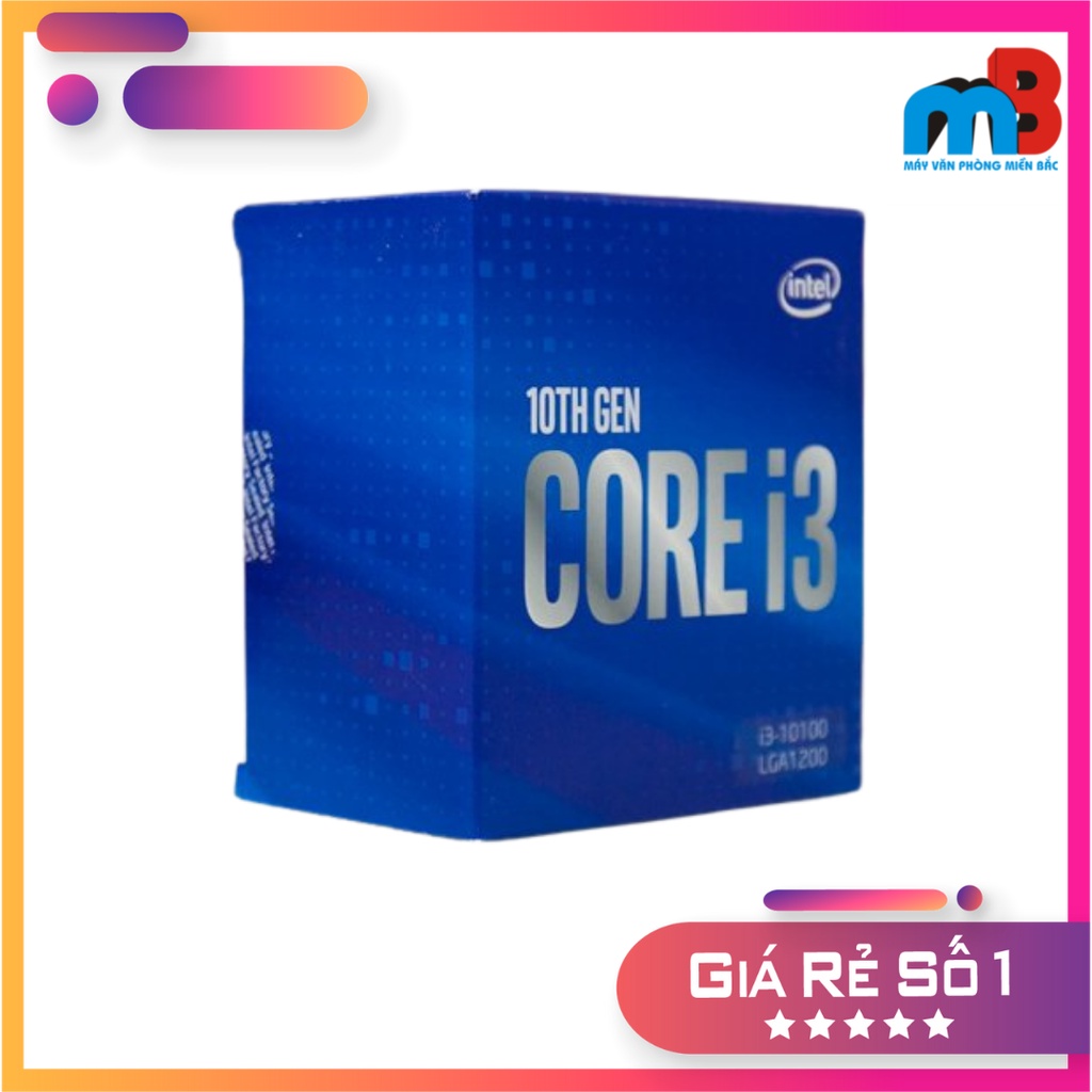 Chíp i3 10100 4 nhân 8 luồng Socket Intel LGA 1200 Cho main B640/H410 ...
