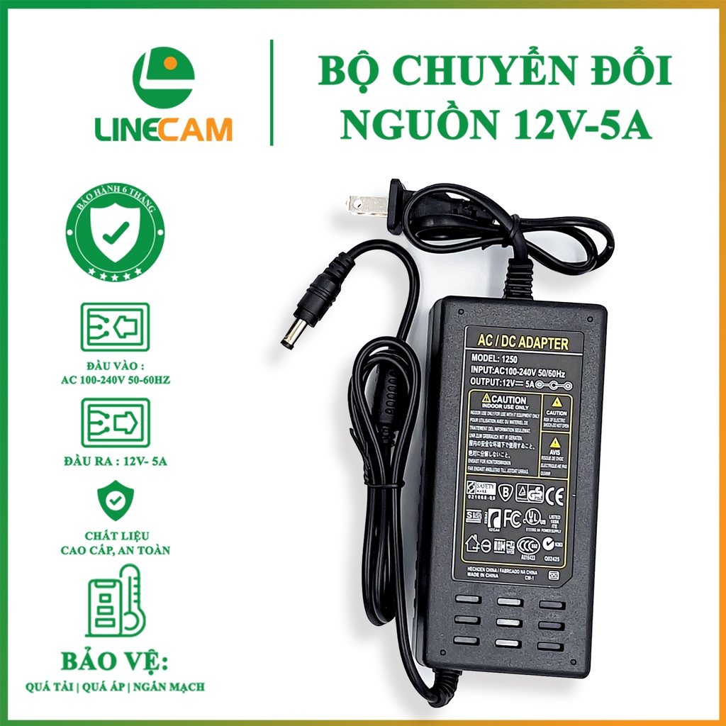 Nguồn Adapter 12v 5a Bộ Chuyển đổi Nguồn Từ 220v Sang 12v Shopee
