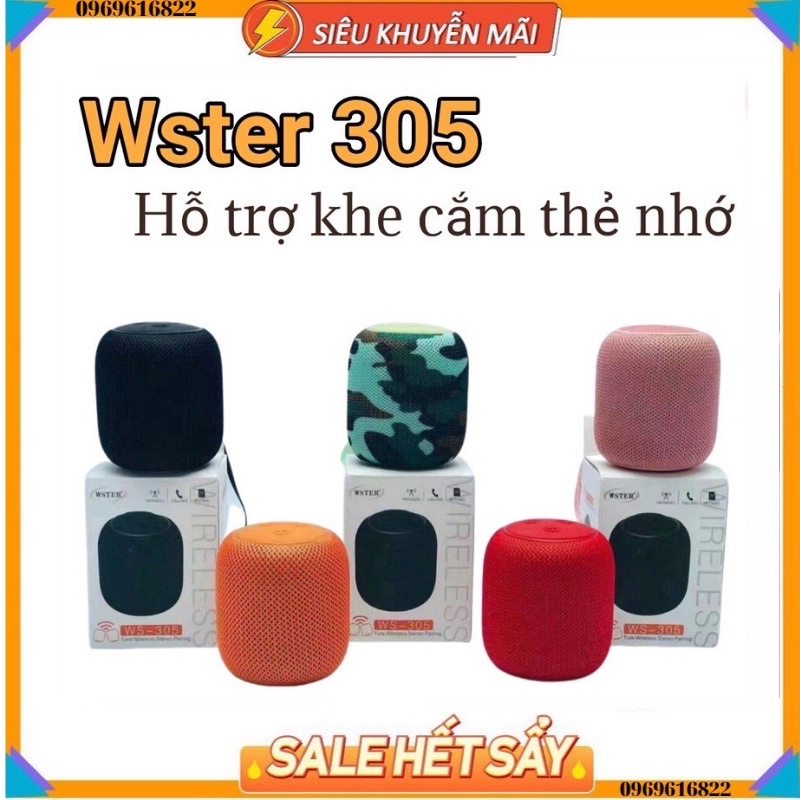 Loa Bluetooth Wster 305 - Nhiều Màu, Thẻ Nhớ - Bảo Hành 6 Tháng ...
