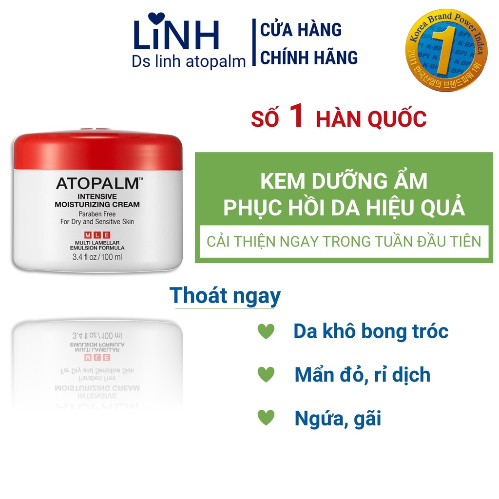 [Date 2027] Kem ATOPALM 100ml - Giảm chàm sữa, Phục hồi hàng rào da ...