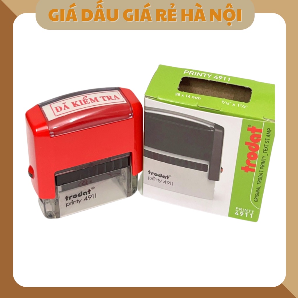 Khắc Con Dấu, Dấu Mộc Đã Kiểm Tra Trodat Printy 4911 Màu Mực Đỏ Rõ Nét ...