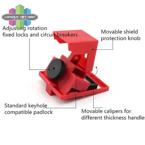LOTO CB MCB MCCB_Kẹp khóa cầu dao điện MCCB_Thiết bị Loto CB | Shopee ...
