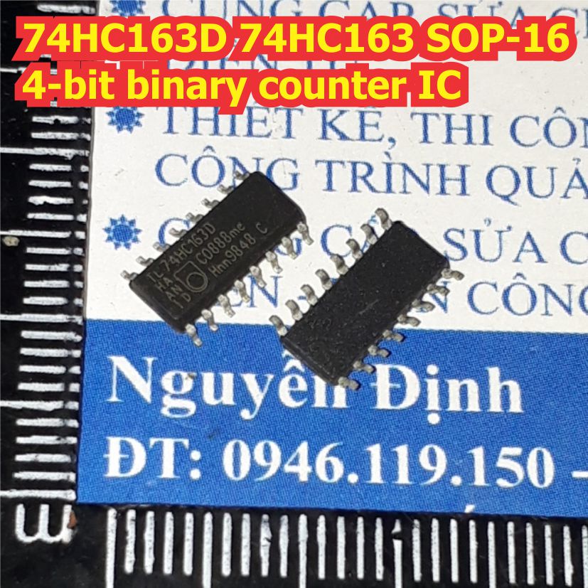 2 con 74HC163D 74HC163 SOP-16 4-bit binary counter IC kde1418 | Shopee ...